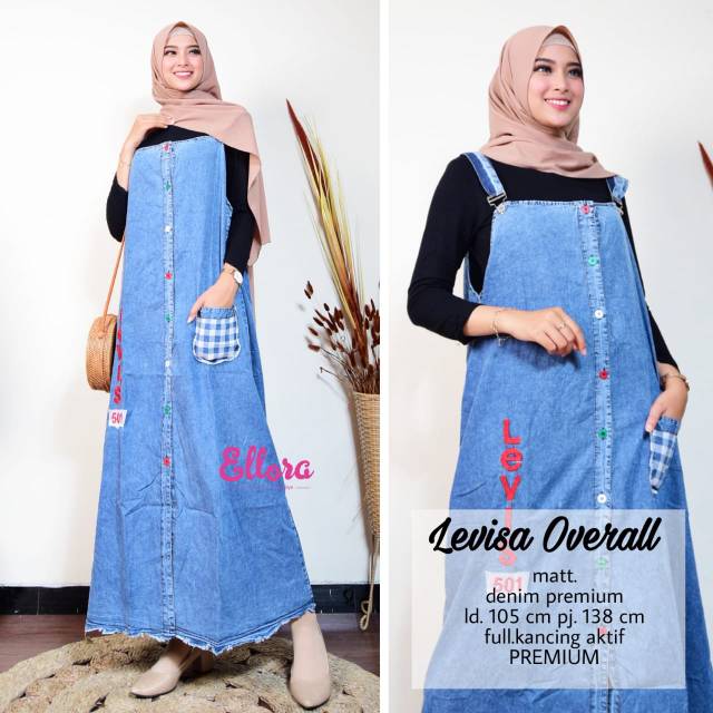 Jual LEVISA OVERALL | OVERALL JEAN FULL KANCING AKTIF, SAKU KIRI, AKSEN ...