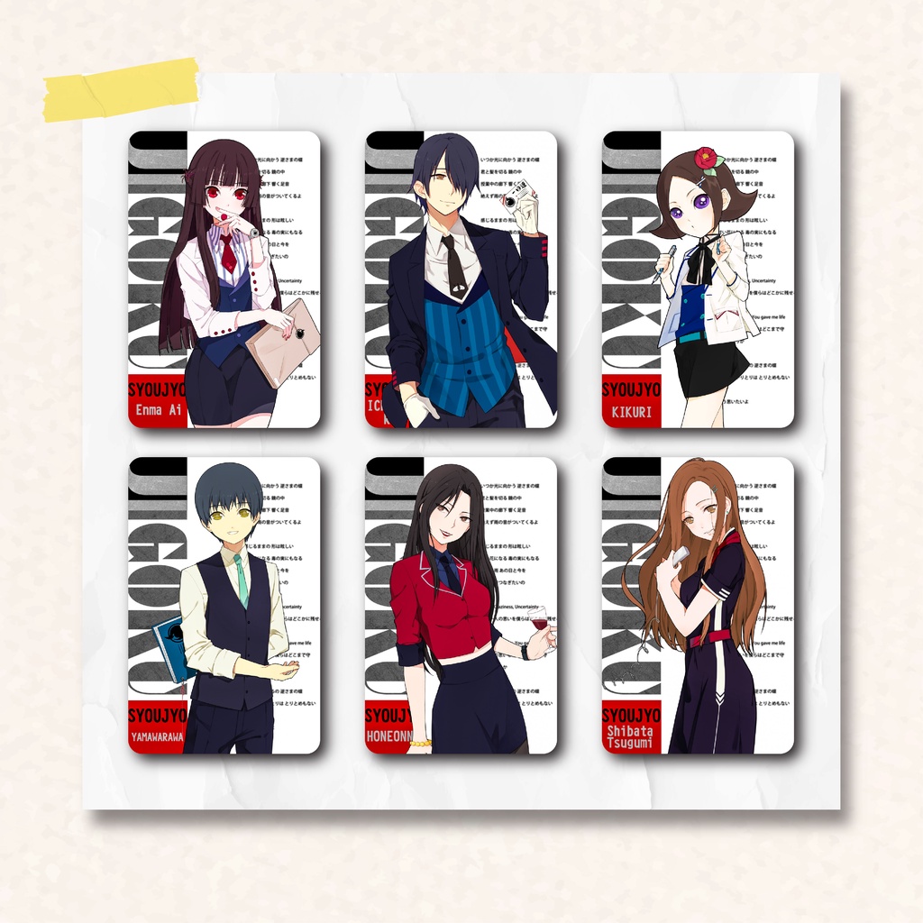 Jual Photocard Anime Jigoku Shoujo (Hell Girl) Character | Photocard ...