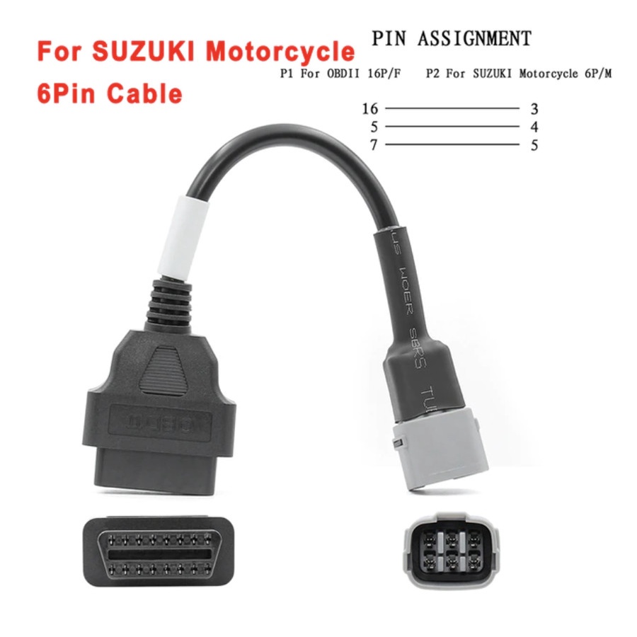 Jual Adapter Extension Suzuki Motor OBD2 Connector 6 pin | Shopee Indonesia
