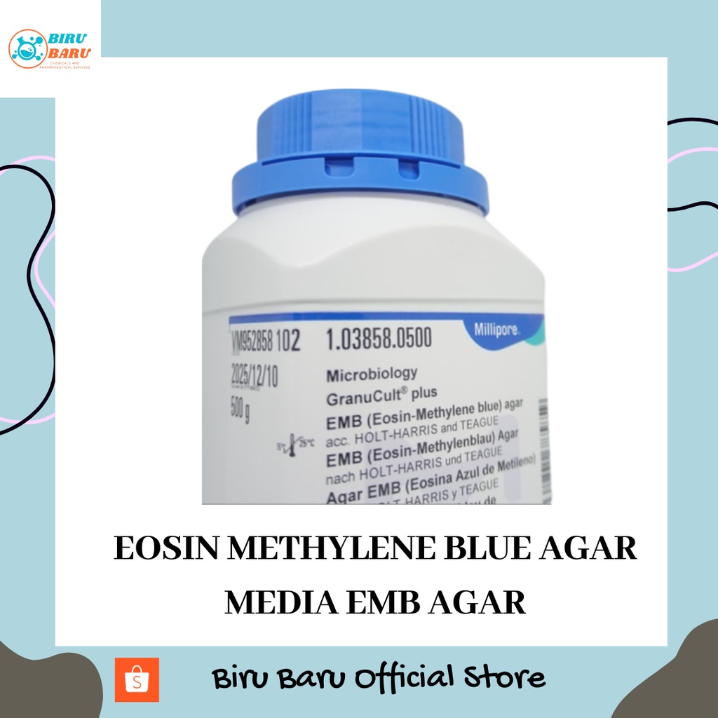 Jual EOSIN METHYLENE BLUE AGAR / MEDIA EMB AGAR 10 GRAM MIKROBIOLOGI ...