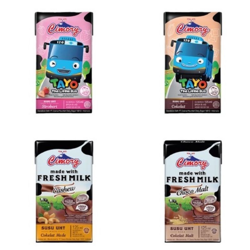 Jual ecer cimory susu uht 125 ml coklat strawberry marie | Shopee Indonesia
