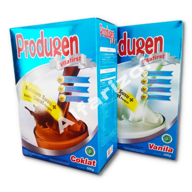 Jual SUSU PRODUGEN rasa coklat dan vanila (susu tinggi kalsium) 500grm ...
