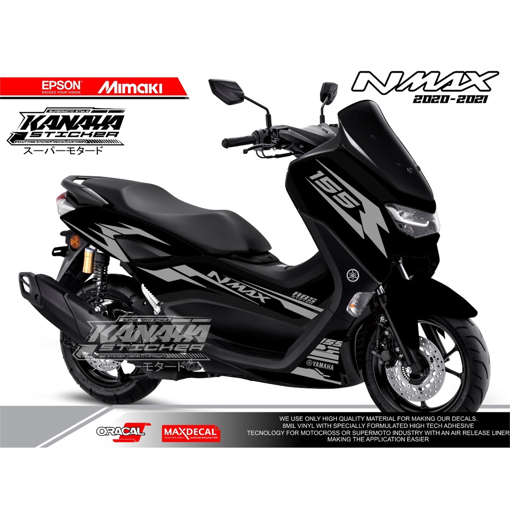 Jual STRIPING NMAX HITAM STICKER CUTTING NMAX NEW DESIGN KANAYA STICKER ...