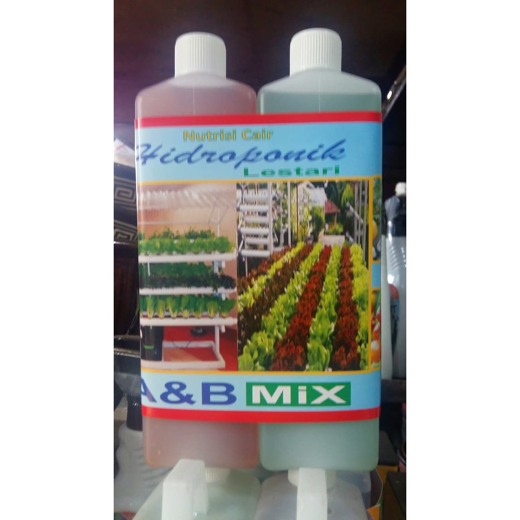 Jual Pupuk Hidroponik AB Mix Cair - 1 L larutan A & 1 L larutan B ...