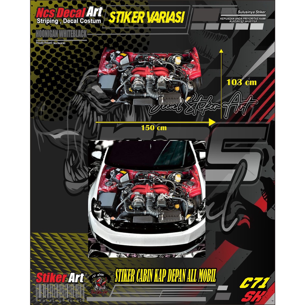 Jual stiker decal cap mobil stiker sticker bemper mobil all mobil ...
