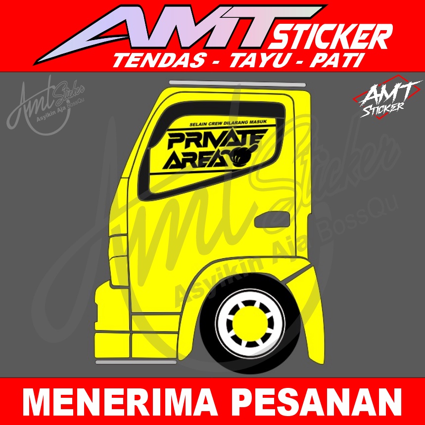 Jual [BLOK KACA] STICKER BLOK KACA SAMPING TRUK CANTER | Shopee Indonesia