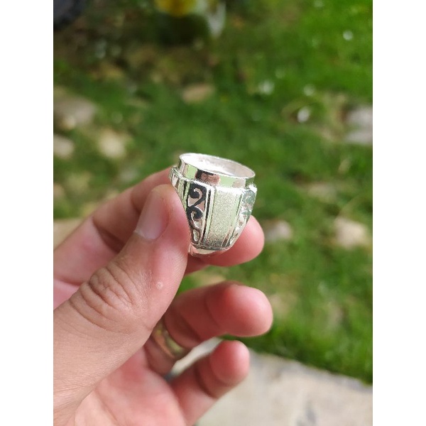 Jual Emban Ring Cincin Perak 925 Berat 10 Gram Ukuran 17 mm Dimensi ...