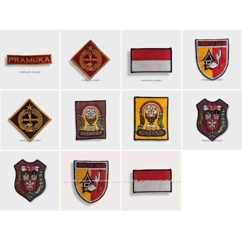 Jual Lambang Baju SD , SMP , SMA , Pramuka | Shopee Indonesia