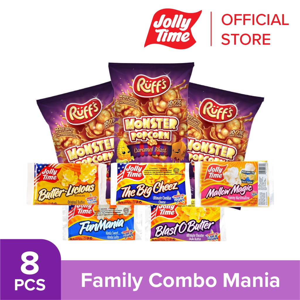 Jual Jolly Time Microwave Popcorn - Family Combo Mania | Shopee Indonesia
