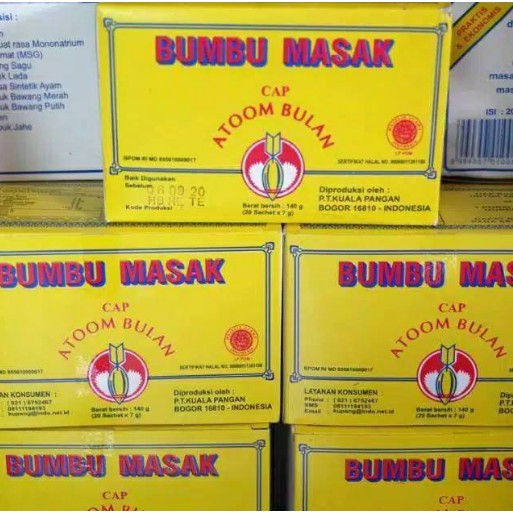 Jual Bumbu Atom Bulan PER BOX | Shopee Indonesia