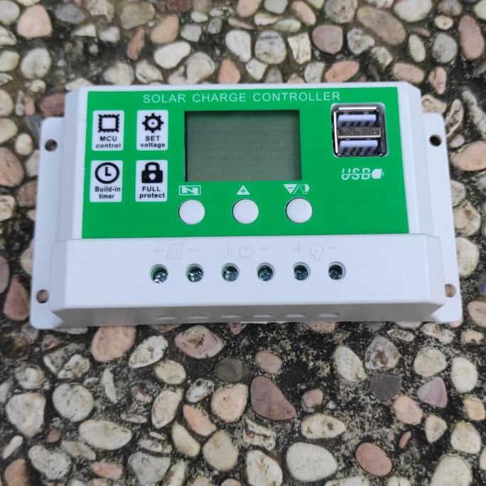 Jual Solar Controler SCC Lithium 12V/24V PWM 30A Support Lithium ...