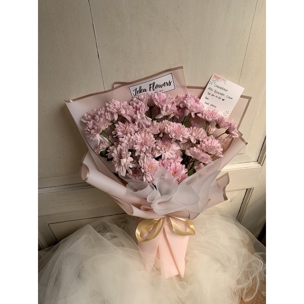Jual Pink Aster Bouquet | Shopee Indonesia