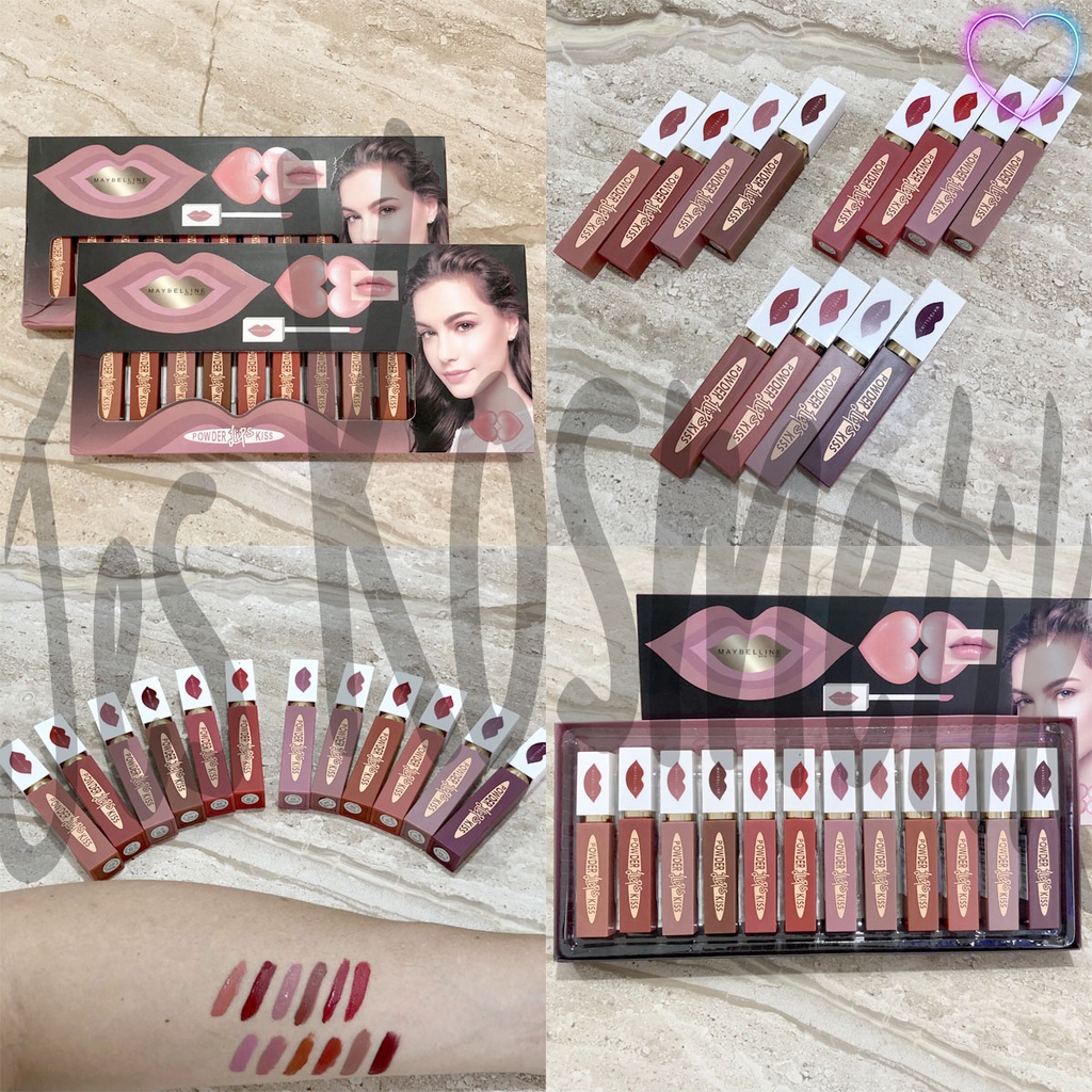 Jual MYB Lipcream Barcode Superstay Matte Ink 1 Box Isi 12 Pcs / Grosir ...