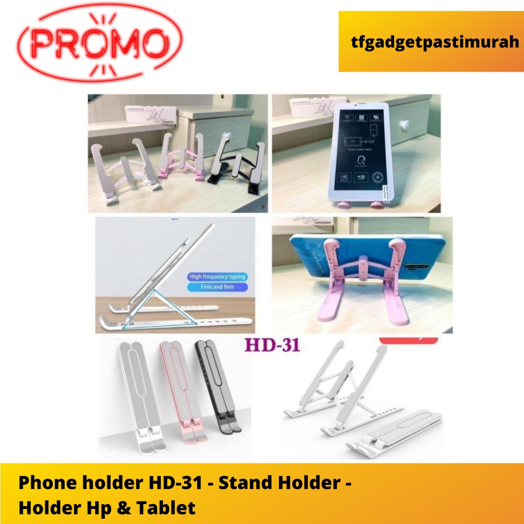 Jual Phone holder HD-31 - Stand Holder - Holder Hp & Tablet | Shopee ...
