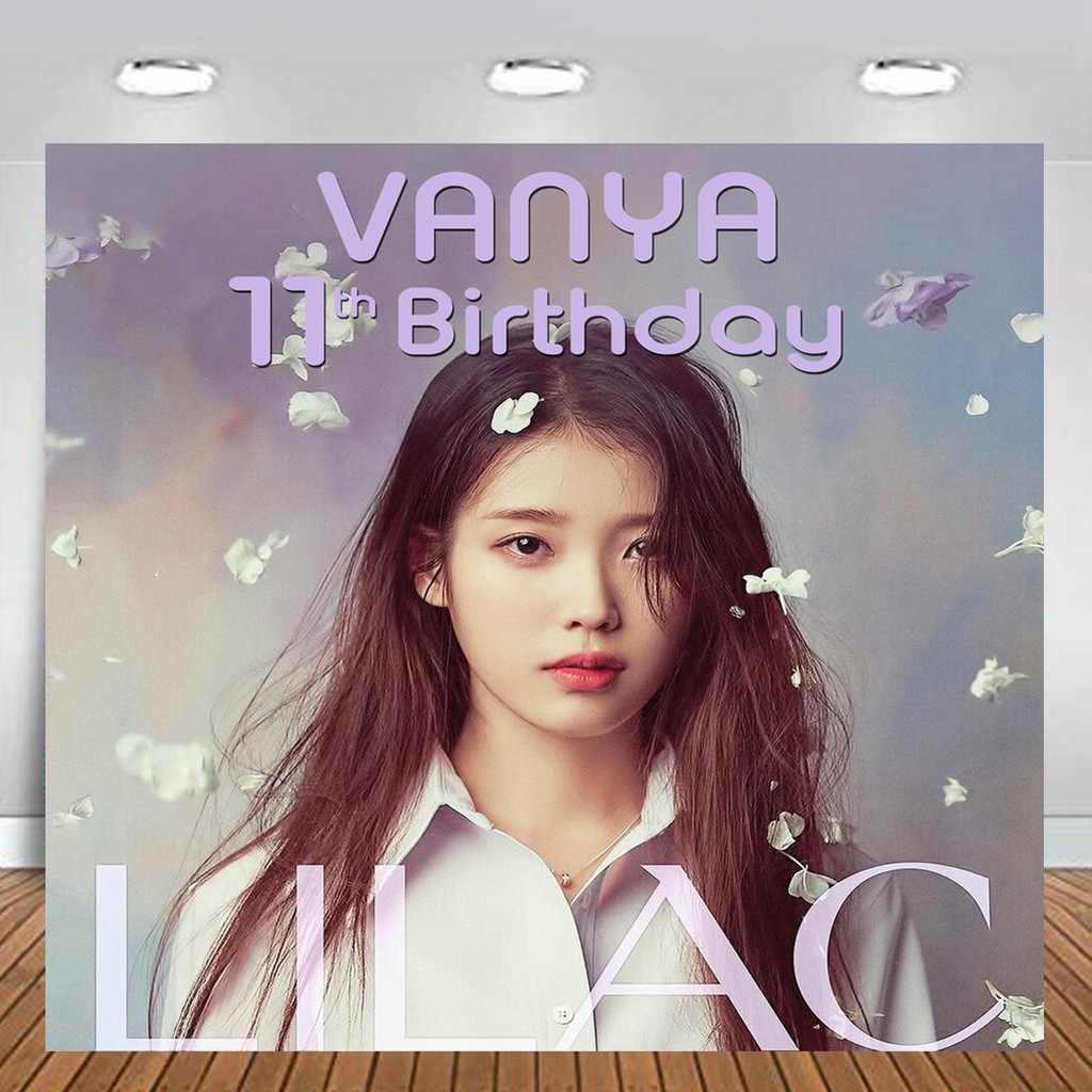 Jual IU Artis KPOPKorea / KPOP Backdrop Banner Flexi Birthday / Hiasan ...