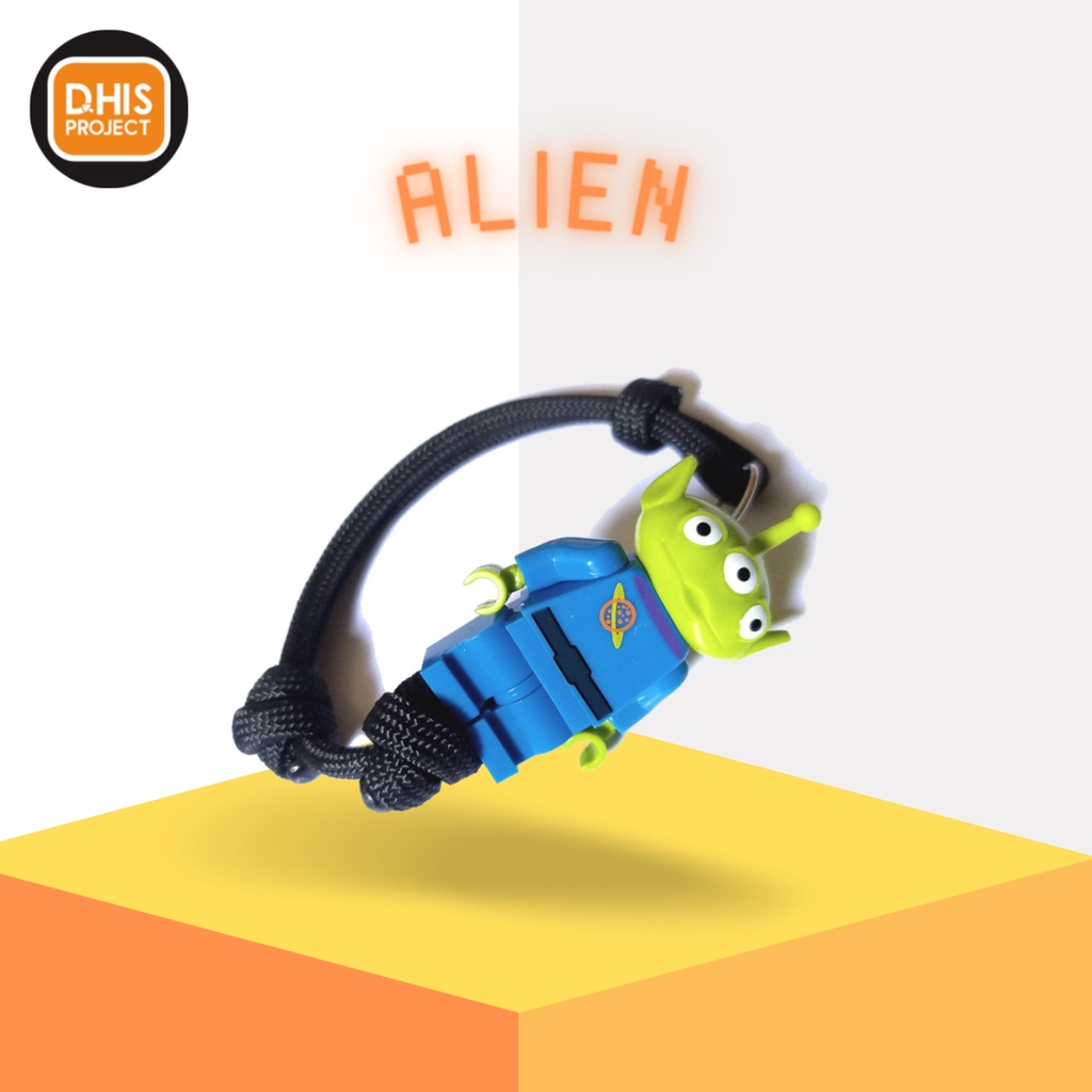 Jual Dhis Project Gelang LEGO Minifigure Alien Greenman Toy Story 5 ...