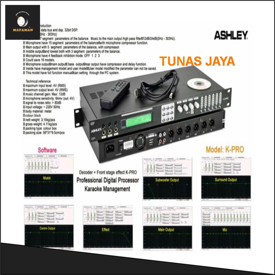 Jual ASHLEY SUPER K PRO KPRO digital processor k pro | Shopee Indonesia