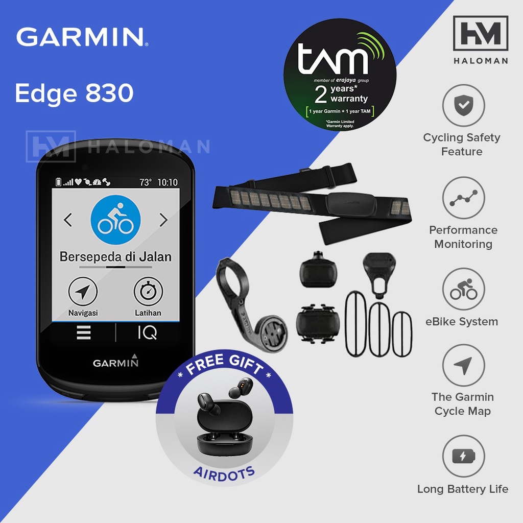 Jual Garmin Edge 830 Bundle - Garansi Resmi TAM | Shopee Indonesia