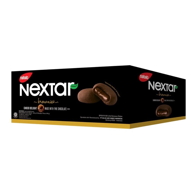 Jual NEXTAR Brownies Choco Delight ( 10 pcs x @ 40g ) | Shopee Indonesia