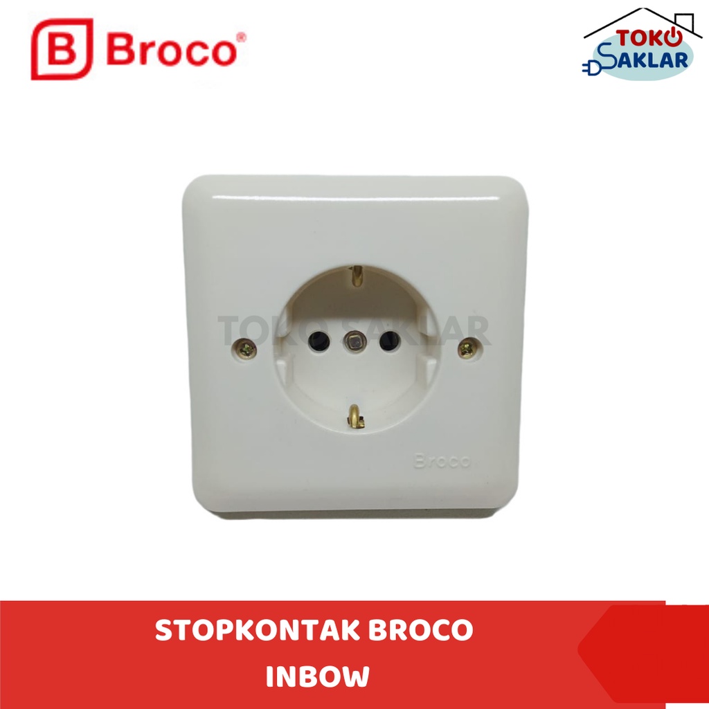 Jual Stopkontak Broco Inbow / tanam Cream | Shopee Indonesia