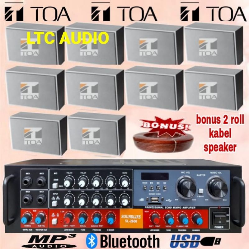 Jual PAKET SOUND SYSTEM TOA INDOOR UNTUK CAFE / RESTO / KLINIK 10 ...