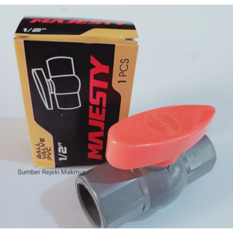Jual stop kran 1/2" pvc ball valve 1/2" pvc ballvalve stop keran JVN/HPP | Shopee Indonesia