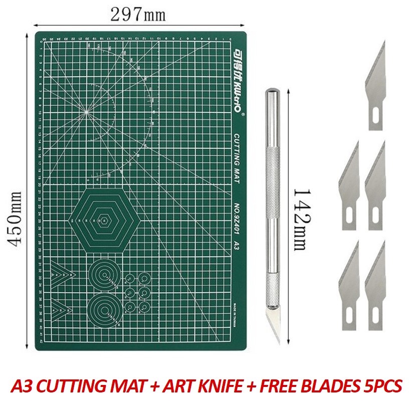 Jual BABYBOZ - Taffware Work Cutting Mat Pad A3 45 x 30cm alas tatakan ...