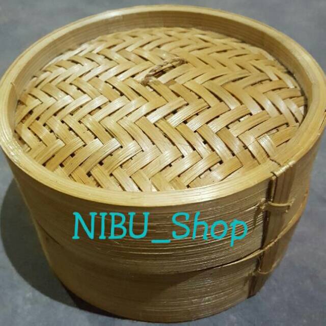 Jual KLAKAT BAMBU kukusan dimsum 13CM (1 BADAN + 1 TUTUP) | Shopee ...