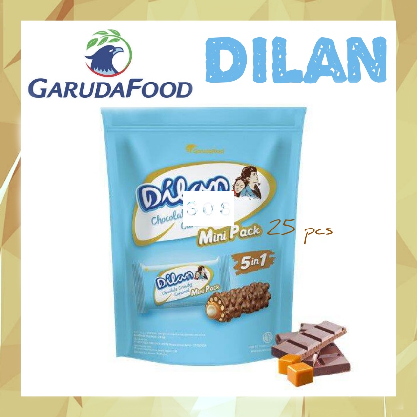 Jual 《OS3》 Garuda Food Kue Coklat Dilan Chocolate Crunchy Caramel Mini ...