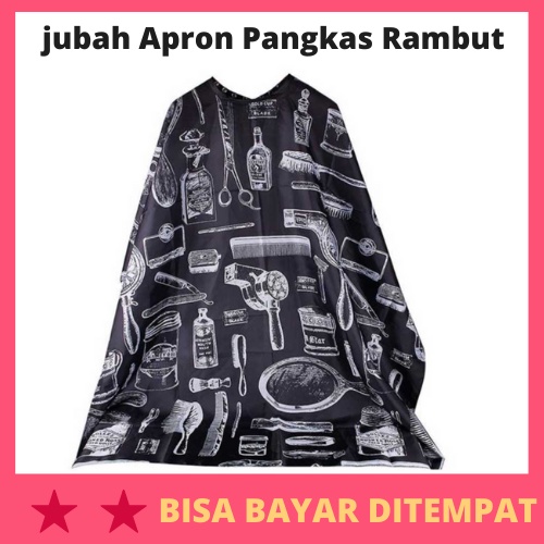 Jual Jubah Apron Pangkas Potong Rambut Salon Barbershop Cape Kip Kep ...