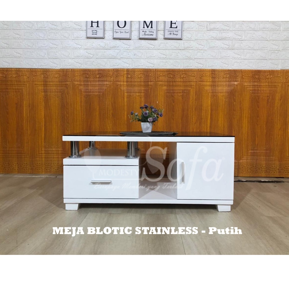 Jual Meja Tamu Blotic Stainless Modesty | Shopee Indonesia