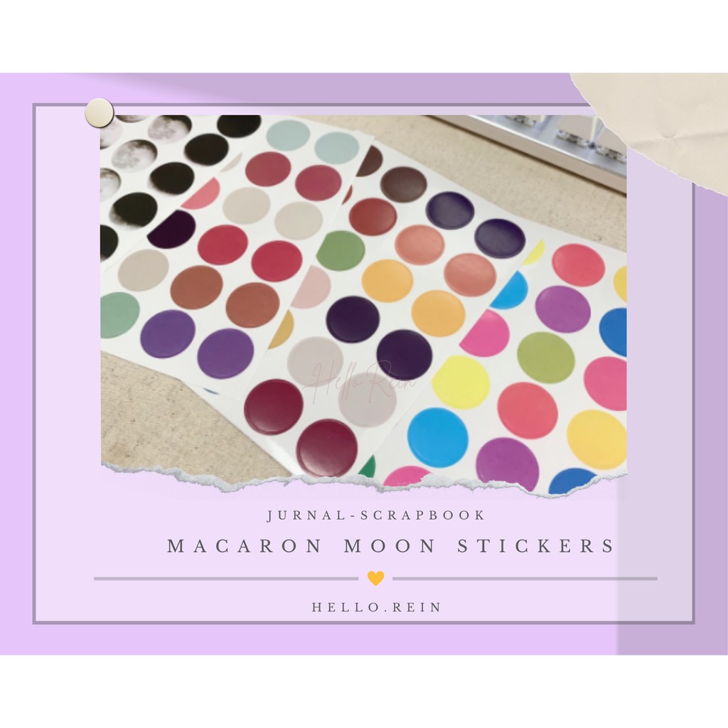 Jual Macaron Moon Stikers - Stiker Hello Rein | Shopee Indonesia