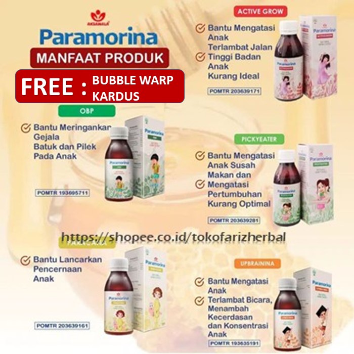 Jual [free gift] PARAMORINA 100% Original BPOM Untuk Terlambat Bicara ...