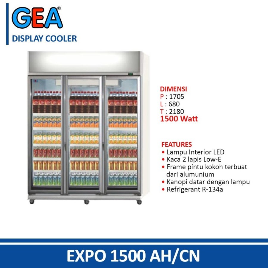 Jual SHOWCASE GEA EXPO-1500 AH/CN / SHOWCASE CHILLER GEA EXPO 1500 AH ...