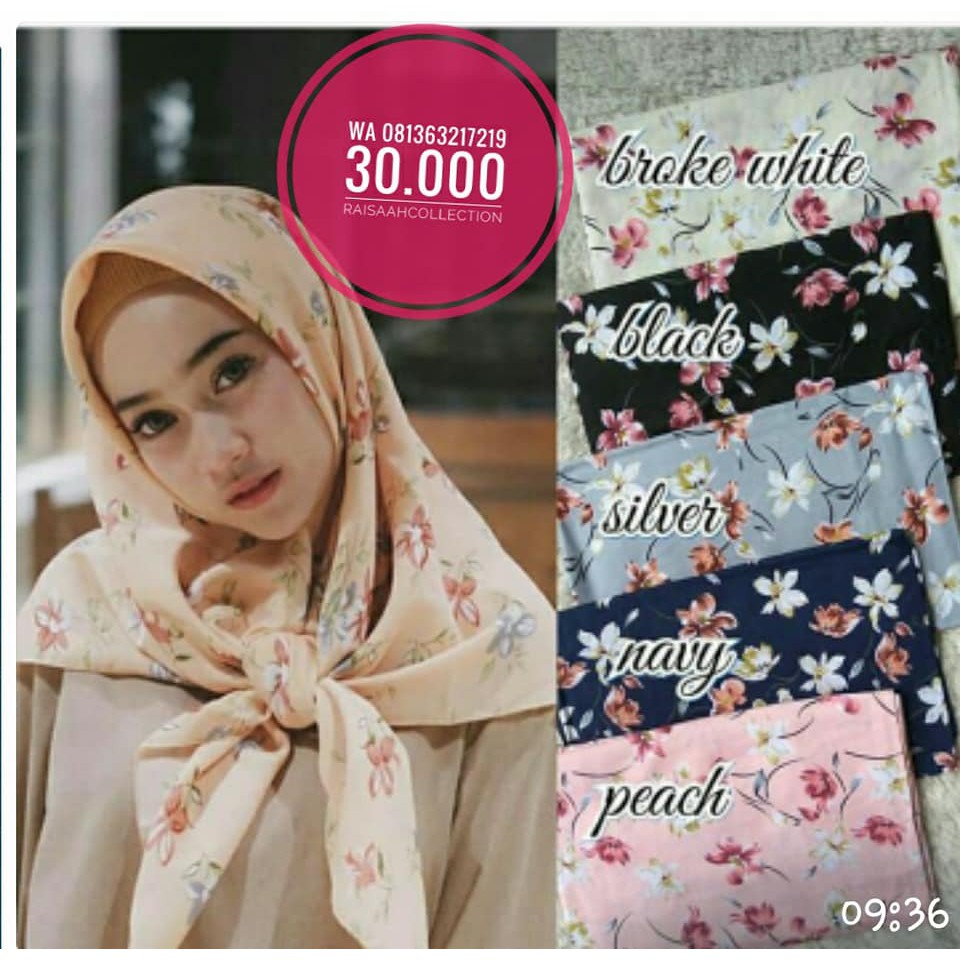 Jual JILBAB SEGI EMPAT BUNGA | Shopee Indonesia