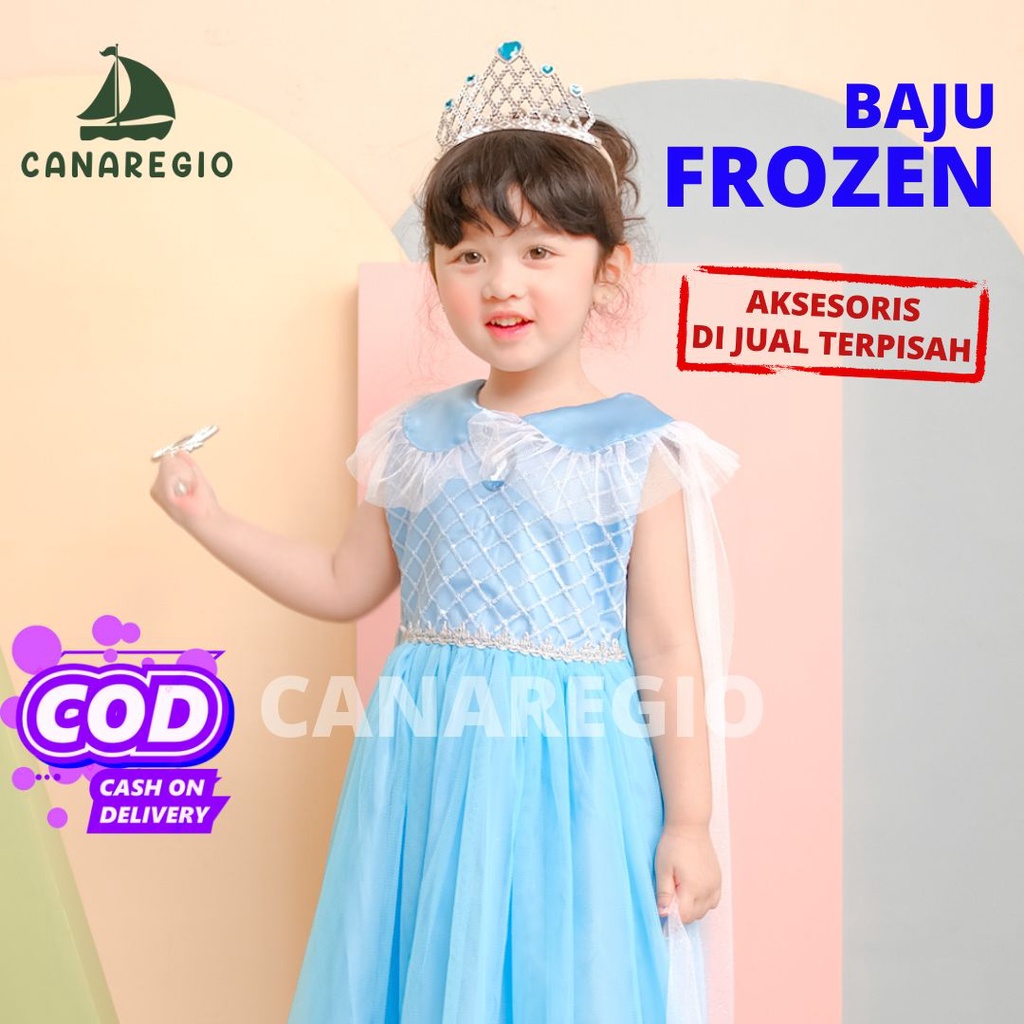 Jual GAUN PESTA ANAK FROZEN / PESTA ULANG TAHUN / COSPLAY FROZEN ANAK ...