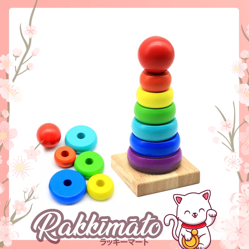 Jual Mainan Edukasi Anak Basic Shape Kayu Balok Geometri Puzzle 3D ...