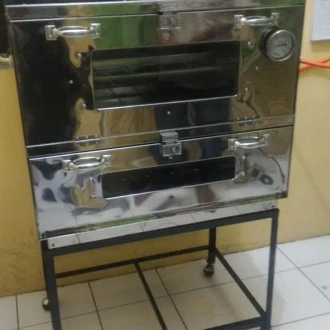 Jual OVEN GAS STENLIS 75X55X70+TERMO+loyang+ongkos orderan ita | Shopee ...