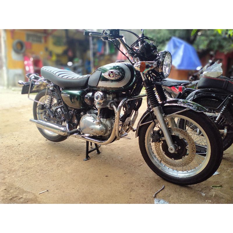Jual breket penahan tas samping siderack sidebag Kawasaki w800 w 800 cafe klasik | Shopee Indonesia