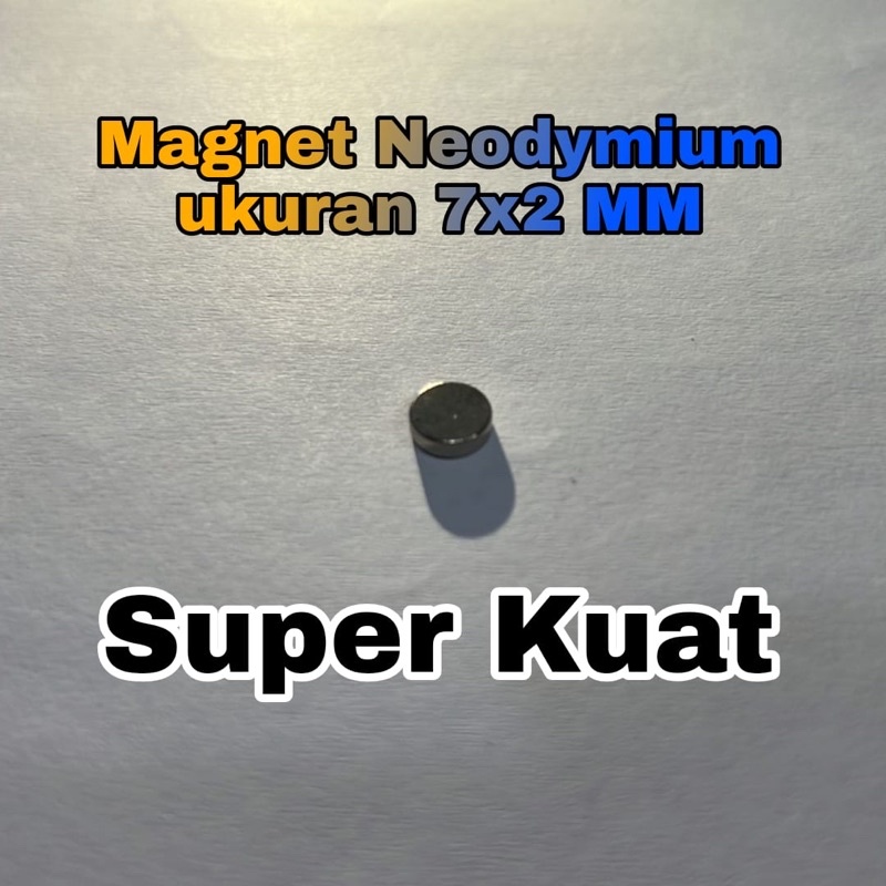 Jual Magnet Neodymium ukuran 7x2 MM SUPER Kuat | Shopee Indonesia