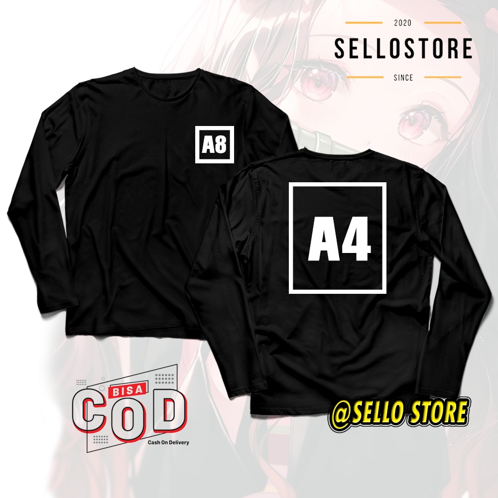 Jual Kaos Custom / Kaos Lengan Panjang / Kaos Sablon Custom / Custom ...