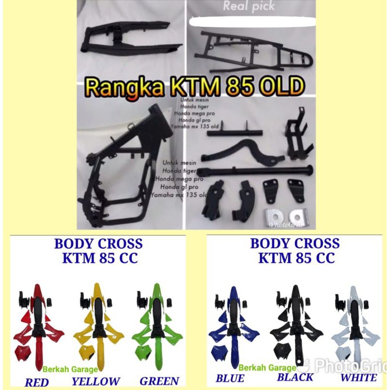 Jual Rangka KTM 85 CC Plus Body Cross KTM 85 CC Full Set | Shopee Indonesia
