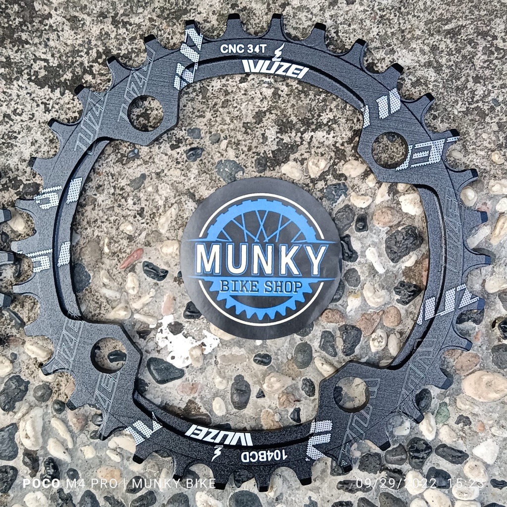 Jual Chainring Wuzei 30T 32T 34T 36T 38T BCD 104 BCD narrow wide untuk single chainring sepeda ...