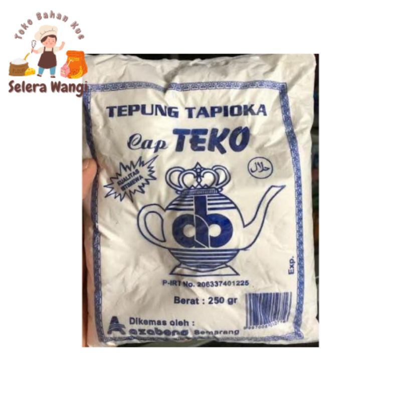 Jual TEPUNG TAPIOKA CAP TEKO 250 GR (tapioca flour) PATI | Shopee Indonesia