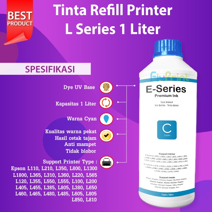 Jual Tinta Epson L110 L210 L350 L800 L1300 L1800 L365 L310 L110 L1110 ...
