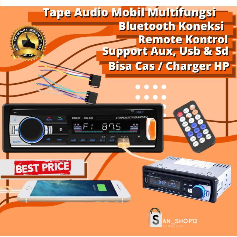 Jual Tape audio mobil multifungsi Bluetooth, USB, FM Radio | tip mobil ...