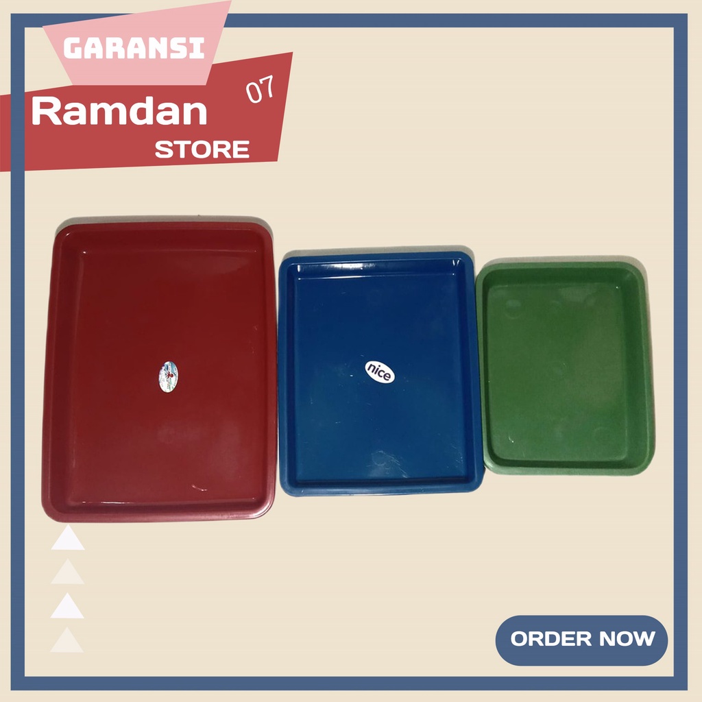 Jual Nampan Plastik Besar / Baki Ukuran 32x24x4 Cm | Shopee Indonesia