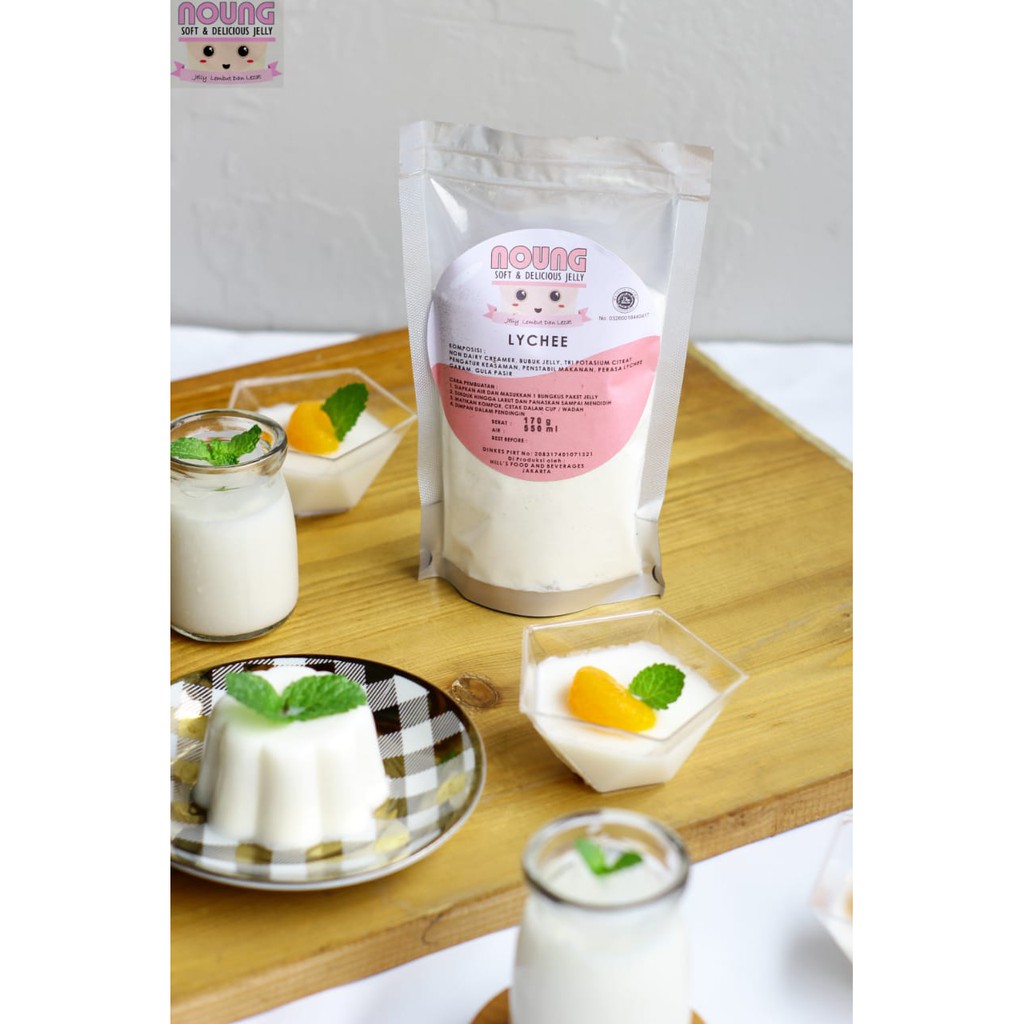 Jual Bubuk Puding Noung Jelly Lychee 170 g | Shopee Indonesia