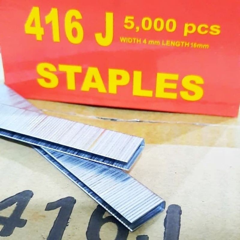Jual Isi Stapler Mesin Paku Tembak 16mm Refill Staples Tembak Kayu ...