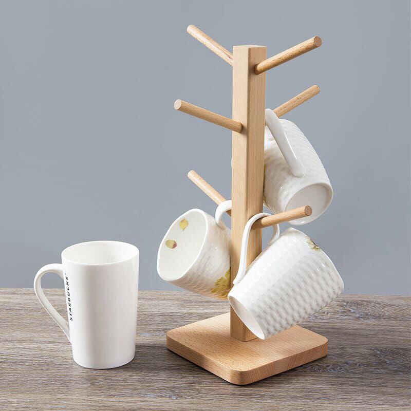 Jual rak gelas cantik rak acesoris gantungan gelas rak kayu serbaguna ...